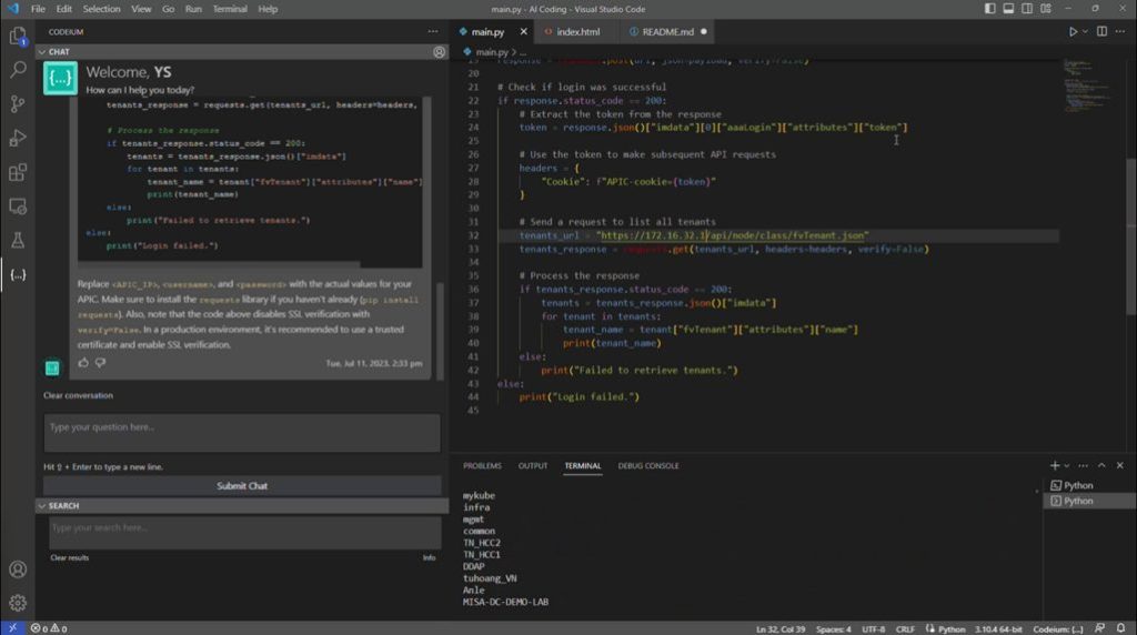 Coding Cisco products and others via AI Coding Assistant - NTT Com DD ...